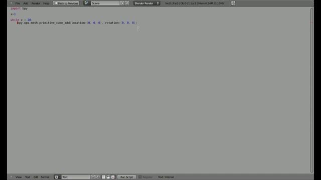 Our First Python Script in Blender 2 | 5 - Blender 3D | avi – смотреть ...