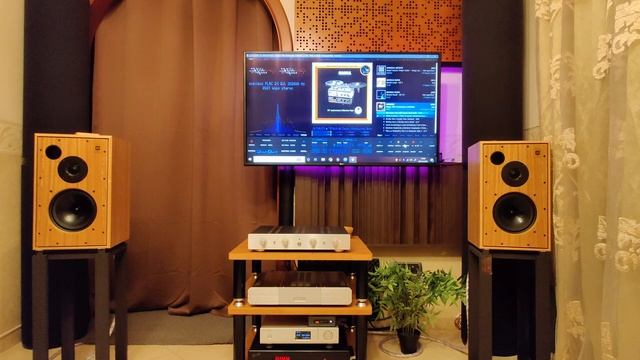Piltch Davis; Horizontal Blue on Harbeth M30.1@audiophilejazz9378