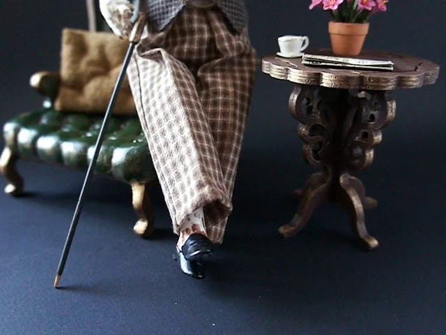 Professor Basset Hound. Art doll by Natalia Osminko
