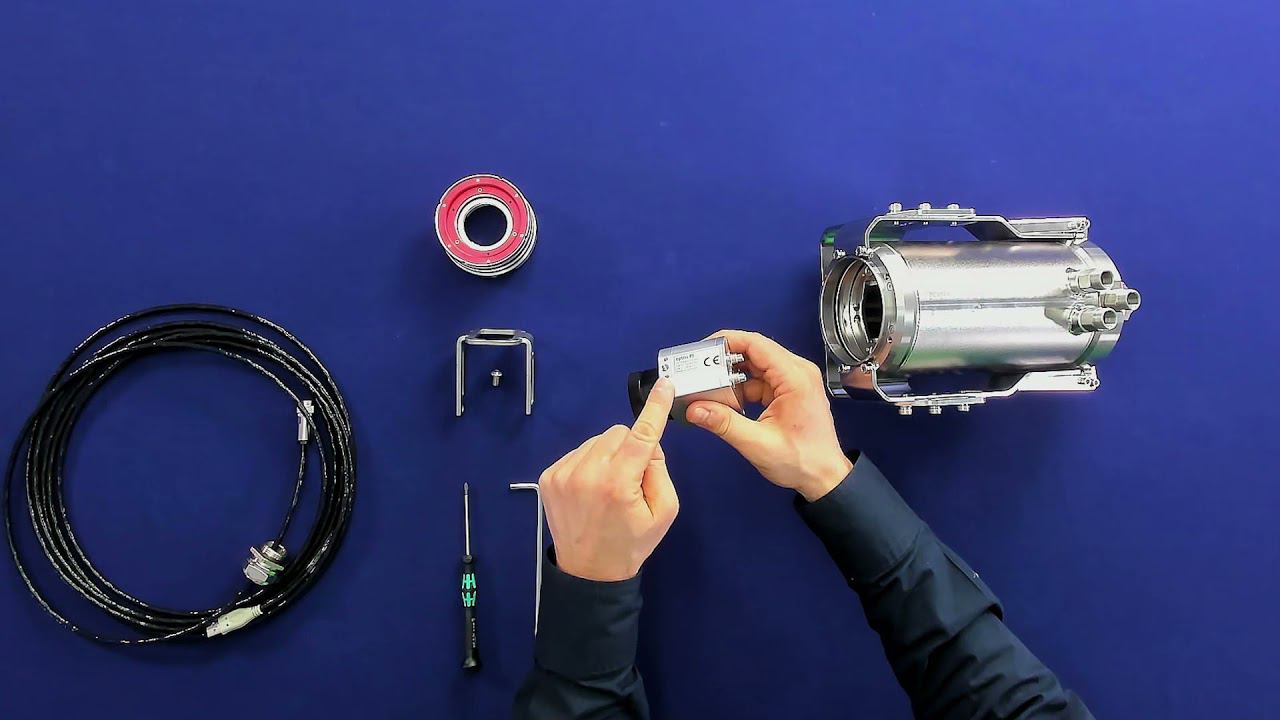 Установка камер Optris PI в кожух охлаждения стандартной версии (CoolingJacket Advanced Standard)