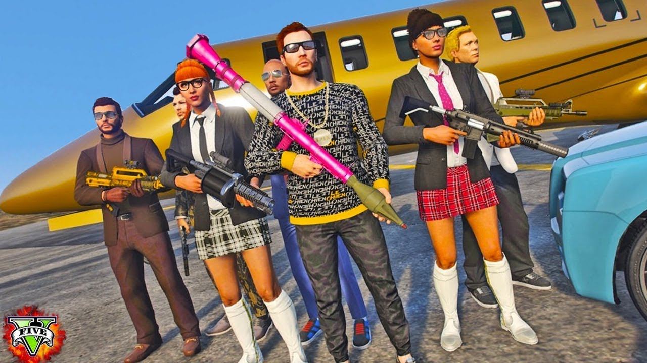 Grand Theft Auto V. Online  схватка