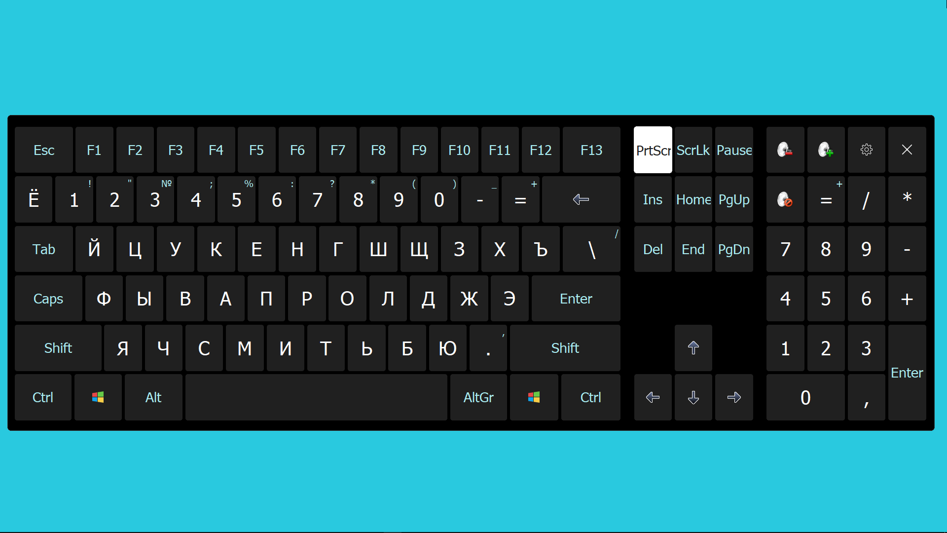 КАК СДЕЛАТЬ НА КЛАВИАТУРЕ РУССКИЕ БУКВЫ