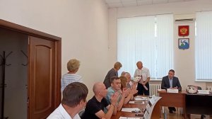 Дума г.о.Жигулёвска. Награждение Ветеранов спорта. Лабгаев Юрий, Слепнёва Светлана, Фёдорова Ольга