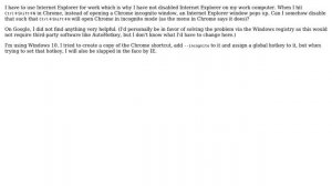 Windows: Ctrl + Shift + N opens Internet Explorer instead of Chrome incognito