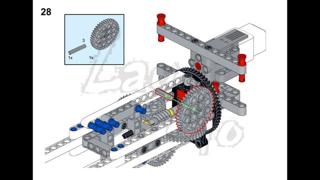#24【Lau Mo】LEGO EV3 GUN《M134 Minigun火神機槍》building instructions of 45544 ...