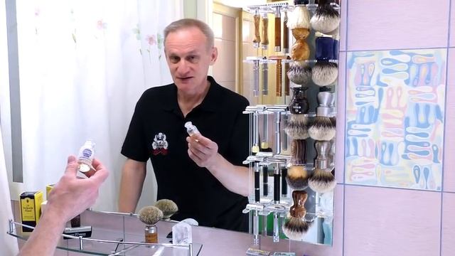 Шаветт Dovo Solingen, VERGULDE HAND shaving soap stick, L'Occitane