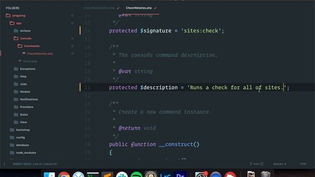 16 - writing a command to check every website every single minute