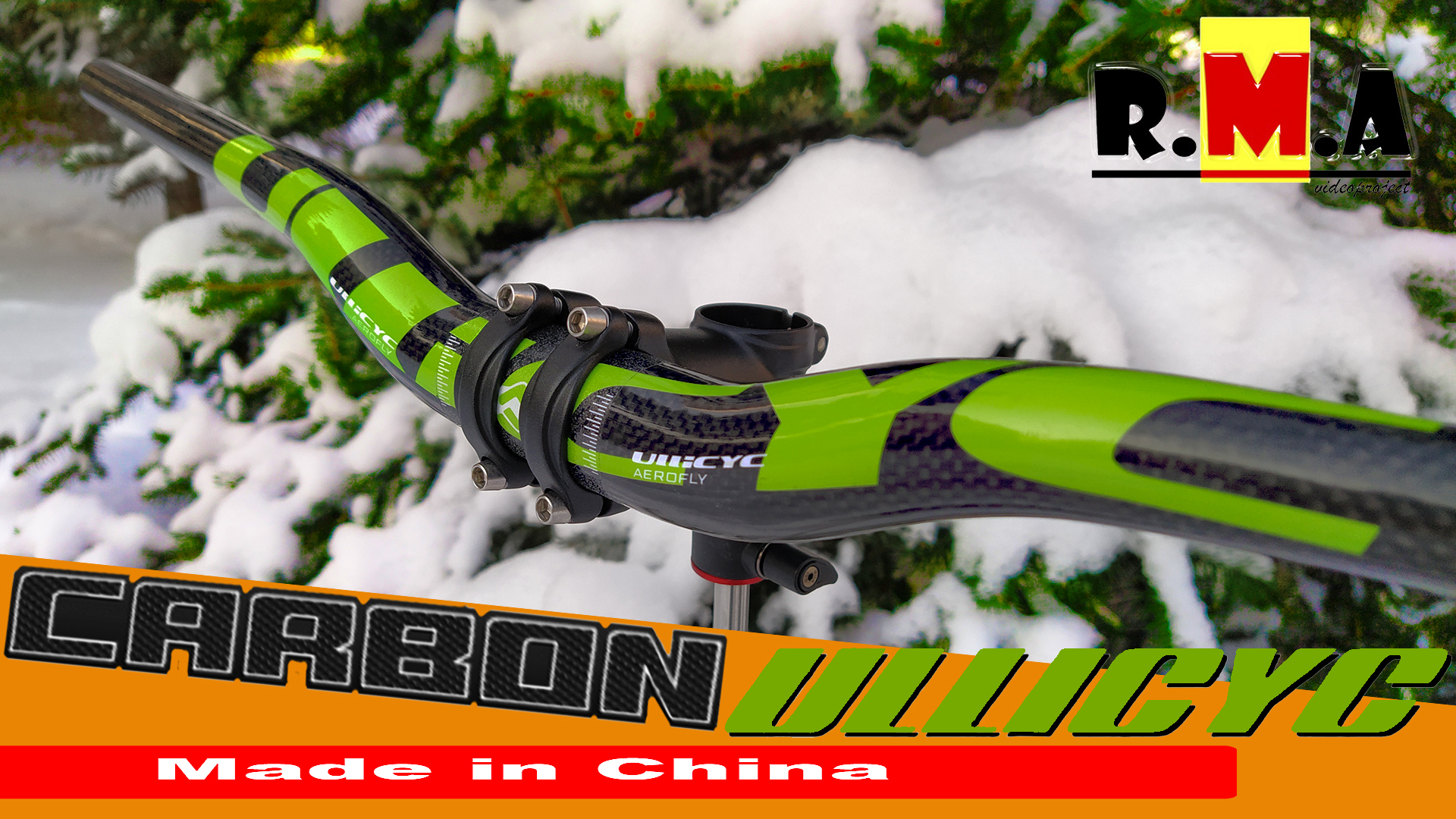 карбоновый китайский MTB руль от ULLICYC (31.8x740mm)