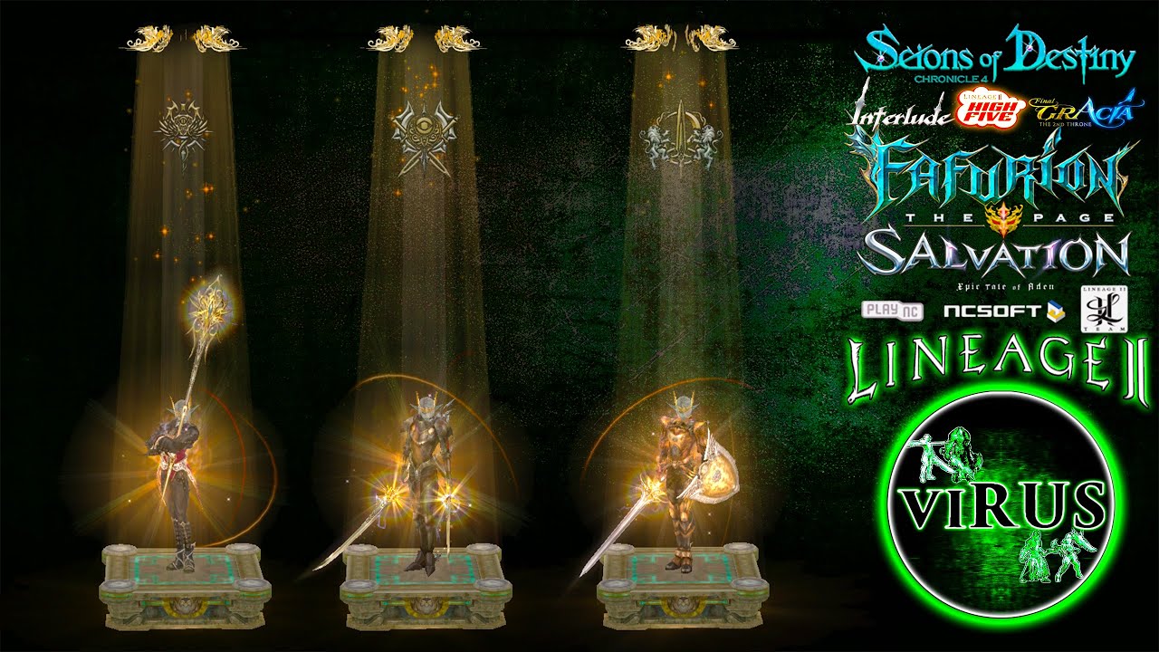 New NPC Hero MDarkElf-1 with Effects and Logo. LINEAGE II. C4-Gracia ◄√i®uS►