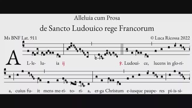 Alleluia de Sancto Ludovico Rege Francorum, cum Sequentia