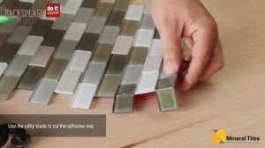 DIY Peel & Stick Glass Tile Backsplash Kit