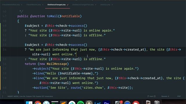 19 - refactoring -- combining two notifications into one