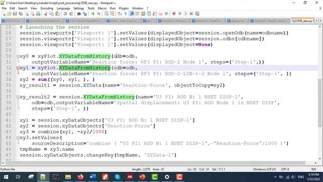 Python script for post-processing in ABAQUS – смотреть онлайн видео от Молодежная Python-студия ...