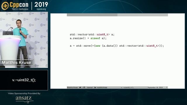 v._uint32_t(); - Matthis Kruse - CppCon 2019