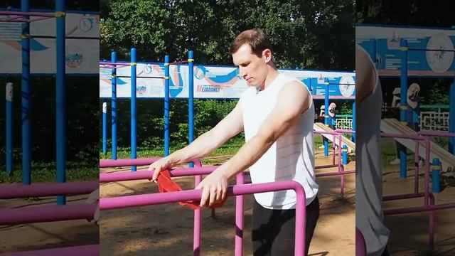 Отжимания на брусьях