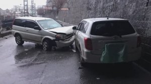 ДТП под площадью - Хонда и Филдер.