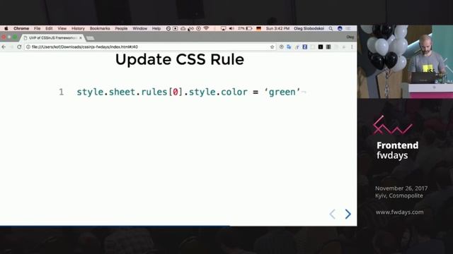 Олег Слободской UVP of CSSinJS and the future – смотреть онлайн видео от Как работает React ...