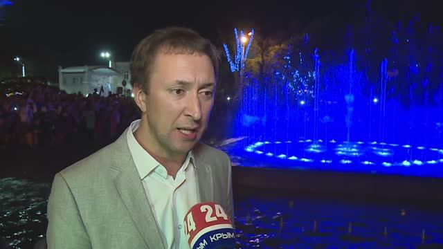 Открытие светомузыкального фонтана в Евпатории (14 июн. 2016 г.)