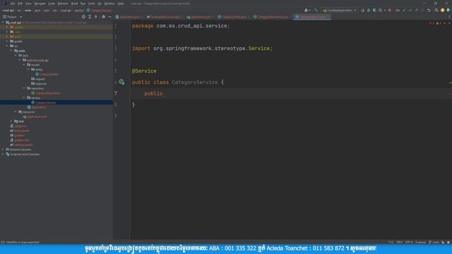 Java Full Stack Web Development - Spring Boot Sample CRUD API Day 67 | MengSreang Channel ...
