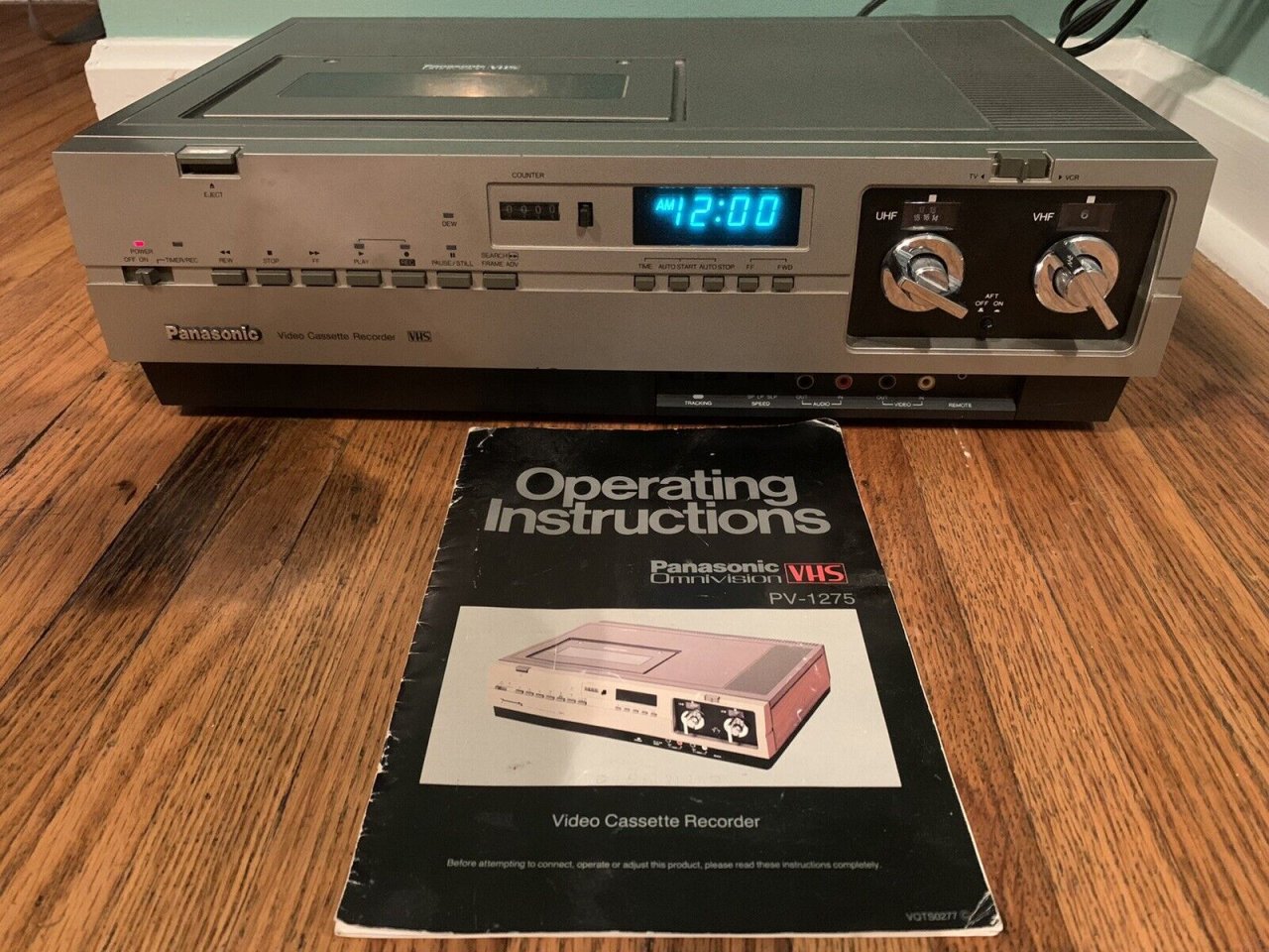 Panasonic Omnivision PV-1275 VHS Player MADE IN JAPAN-ФЕВРАЛЬ 1977 ГОДА ...