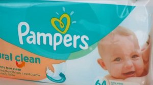Pampers natural clean nedves törlőkendő 64 db