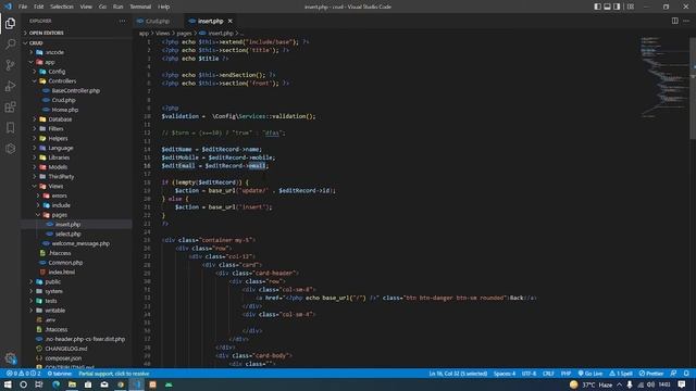 Codeigniter 4 CRUD Application in Hindi (Bug Fixes) - Part 4 – смотреть ...