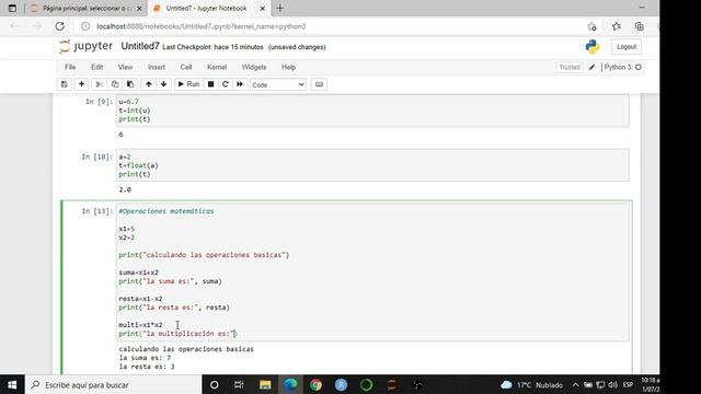 Lenguaje Python 02 - Operaciones matemáticas básicas y librería math ...