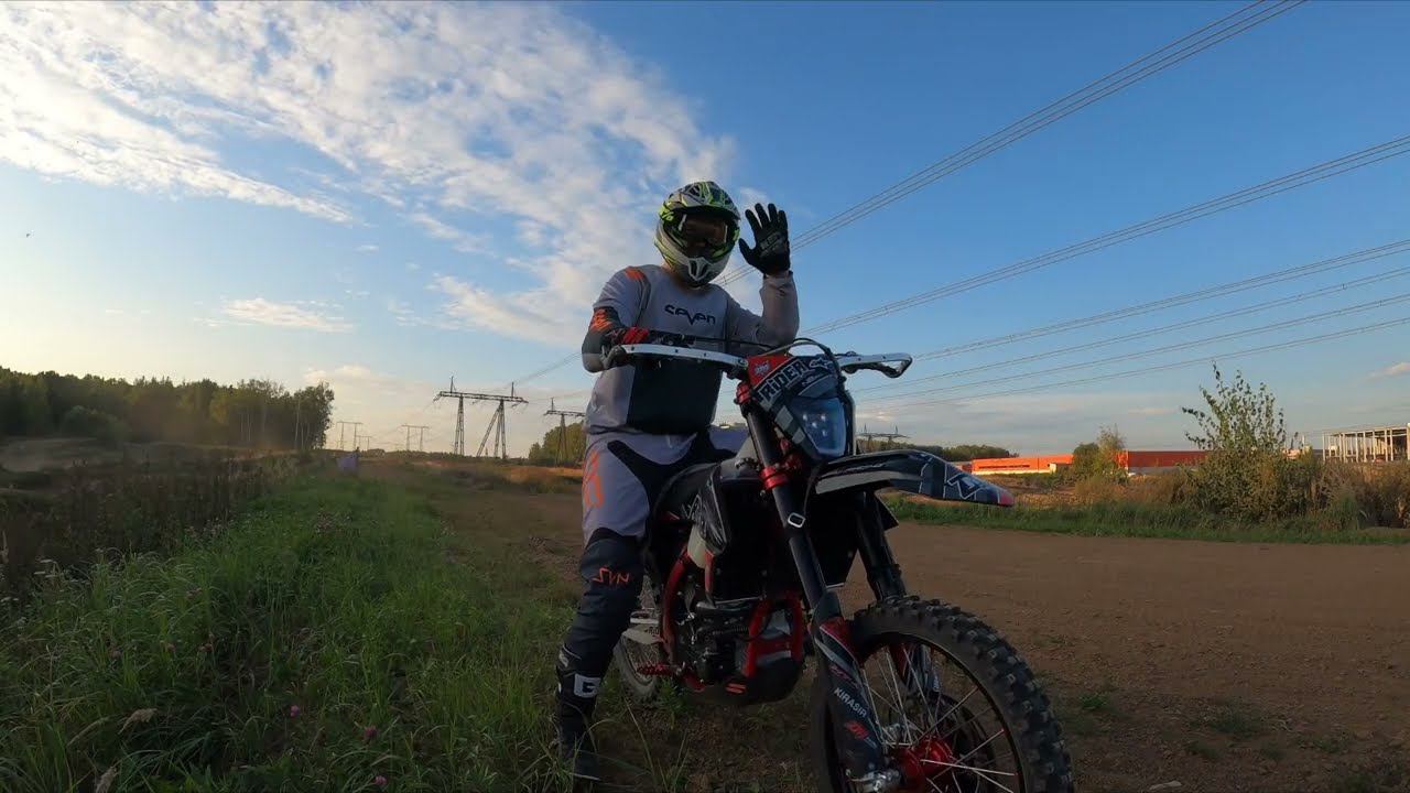Мотокросс, Эндуро на Китайском мотоцикле ZM Moto Rider перешел на взрослые трамплины Бородино № 12