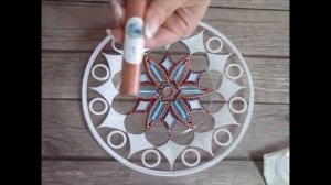 Роспись стеклянных тарелок