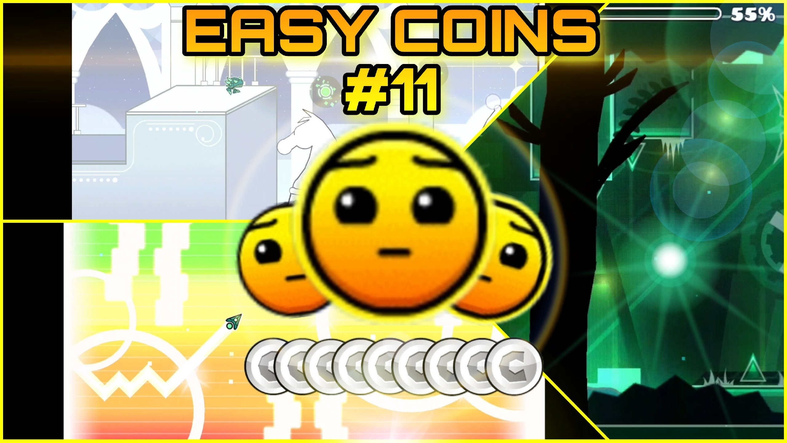EASY COINS #11: Dream Bop by iCooki3, Illuminate by Hypatia, Enchant by Blixie | Geometry Dash