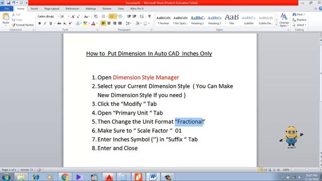 How to Put Dimension In Auto CAD Inches Only - смотреть видео онлайн от ...