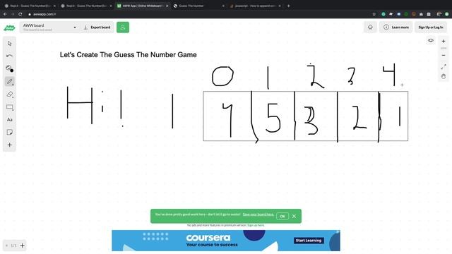 0032 | guess the number game display guess history | Clever Programmer ...