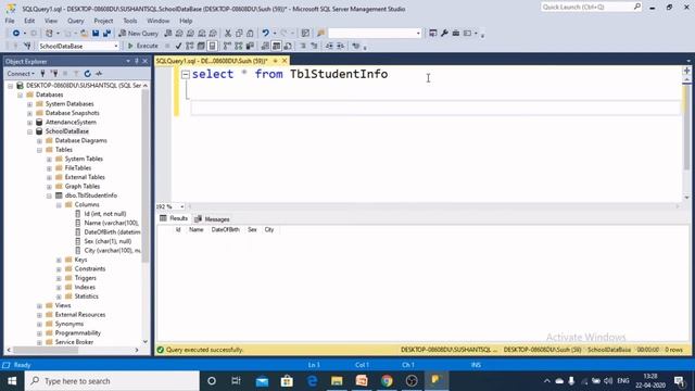 3 Sql Tutorial Icode How To Insert Data Into Table Insert Query Sql Server Insert Into