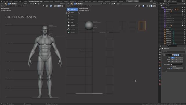 Часть 0. Создание начальной сцены для скульптинга персонажа в Blender