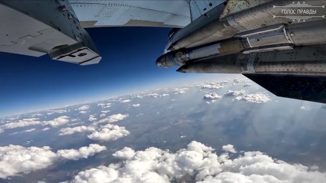 Истребитель Су-35С ВКС России в Украине. Ракета Р-73, Р-77, Х-31 для уничтожения наземных целей.