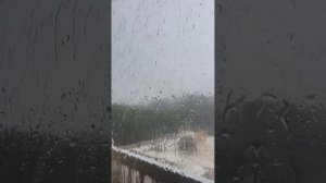 Дождь. ливень, Кипр. Ларнака, вид из окна