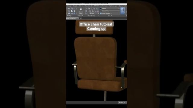 office chair tutorial in Autocad