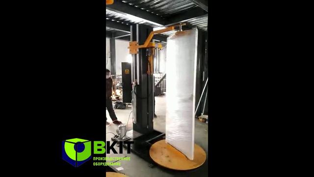 Полу-автоматический паллетообмотчик T1650FD со сменным верхним прижимом (дверной)