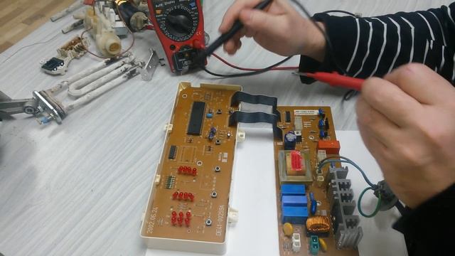 Проверка процессора модуля стиральной машины Samsung