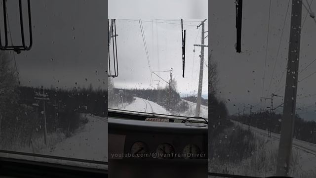 Сворачиваем на дизельную ветку на тепловозе ТЭП70