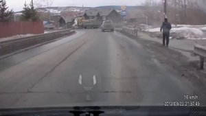ДТП Чусовой 29.03.2019г. У Фуры на спуске отказали тормоза.