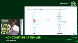 Роботы для ускорения бизнеса и против дефицита кадров (LowCode 2021, Константин Артемьев Sherpa RPA)