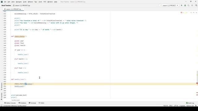 Python Unit 3 Project: Oregon Trail - Part 2 – смотреть онлайн видео от Питонские задачки для ...
