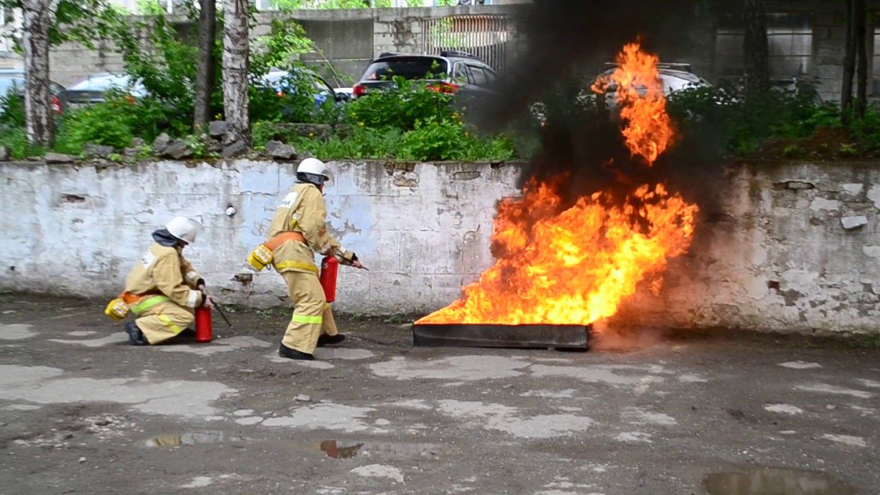 Тренировка по локализации пожара