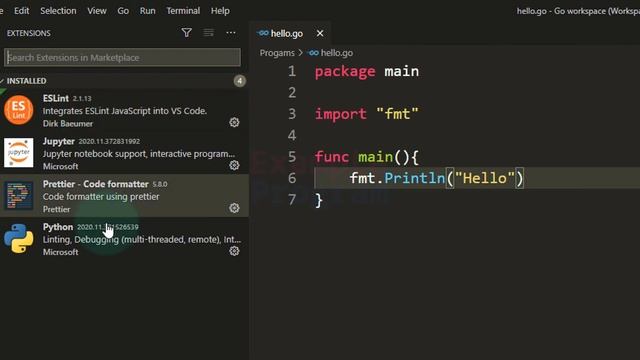 How to Set Up Visual Studio Code for golang ( Go Language ) – смотреть ...