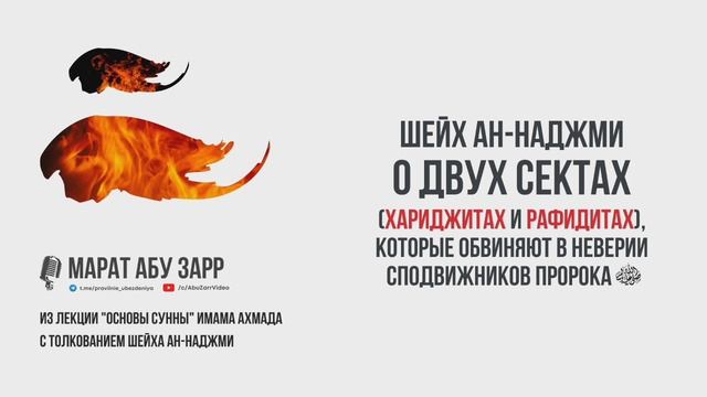 Шейх ан-Наджми о Хариджитах и Рафидитах | Марат абу Зарр