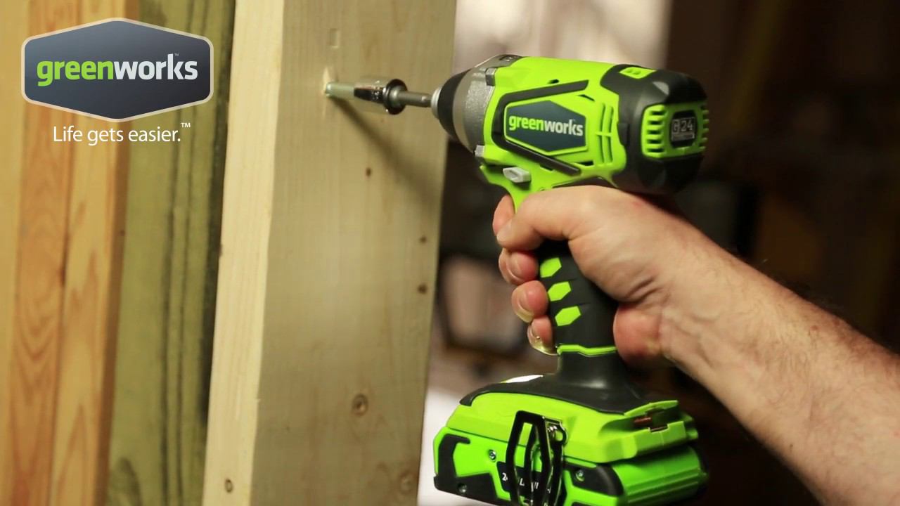 Greenworks GD24ID 24B шуруповерт ударный