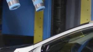 Demo of the new Volvo V40 pedestrian airbag