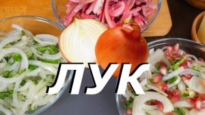 МАРИНОВАННЫЙ ЛУК для ШАШЛЫКА. Три вида. Закуска к шашлыку.