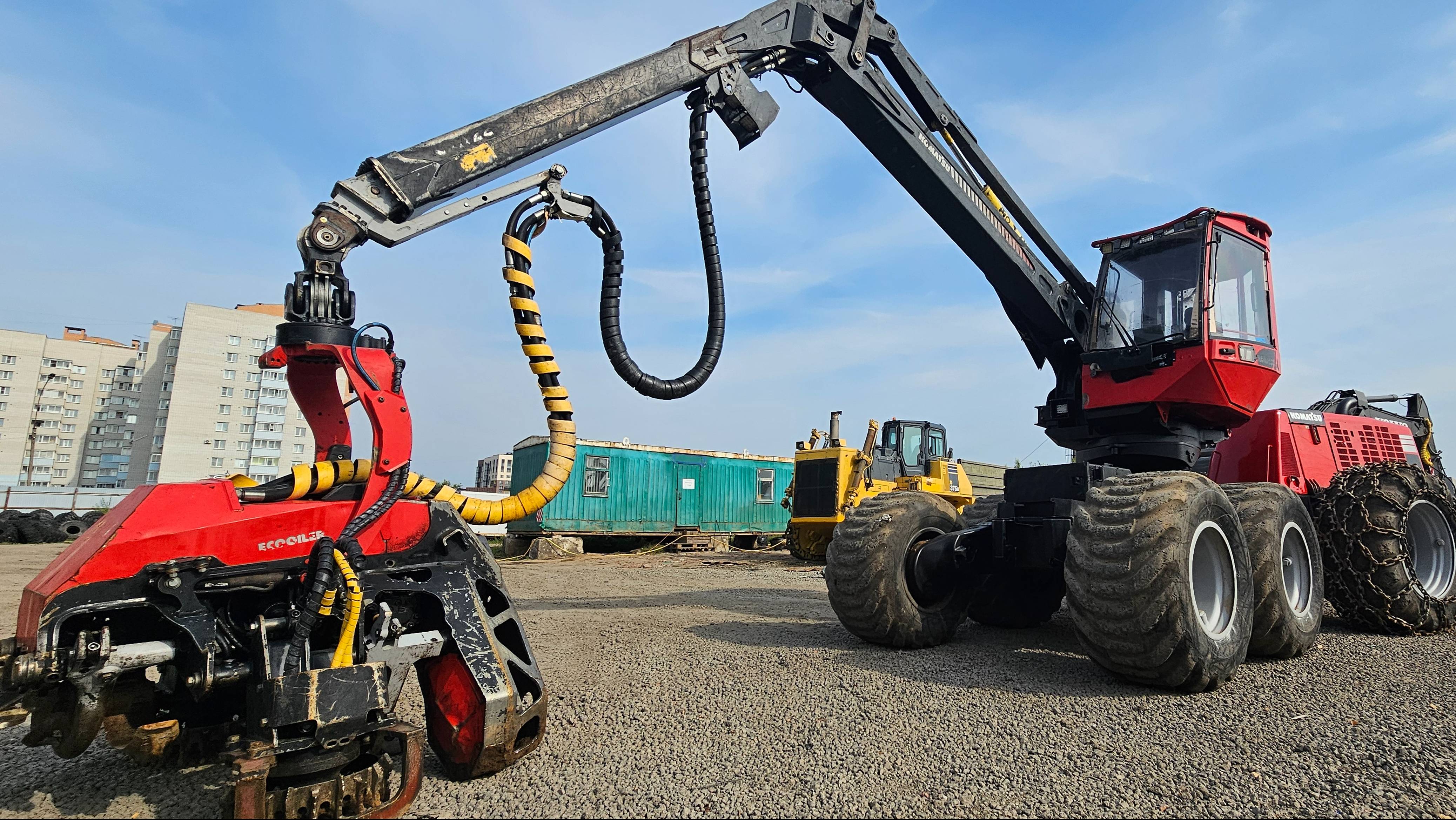 Передача харвестера Komatsu 931.1 с харвестерным агрегатом Komatsu C144 для клиента из Н. Новгорода